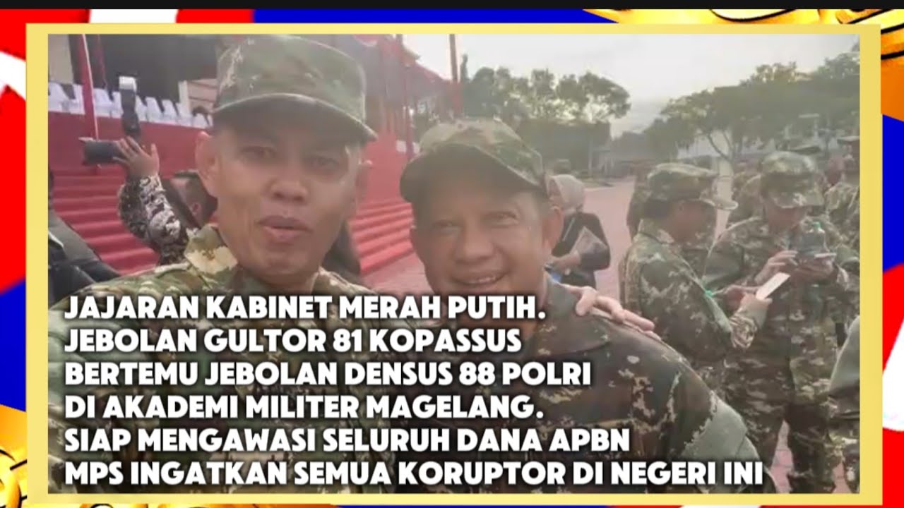 NGERI !!. JEBOLAN GULTOR 81 KOPASSUS BERTEMU JEBOLAN DENSUS 88 POLRI DI ...