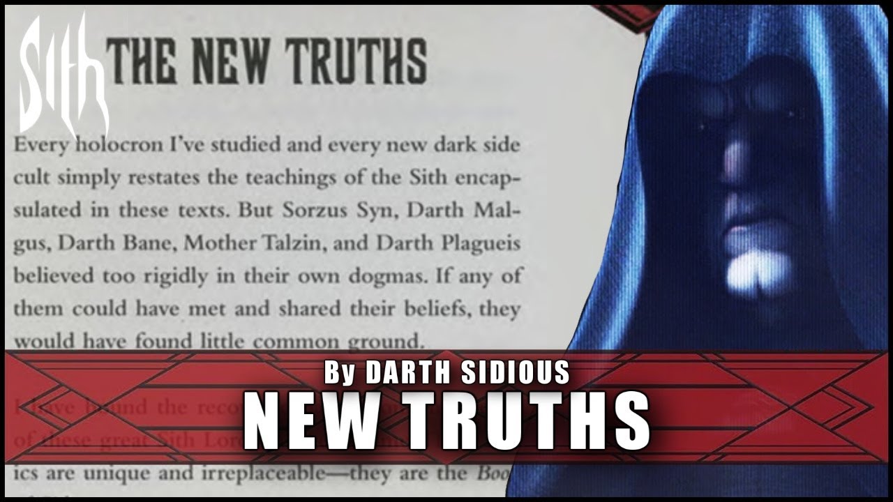 "The New Truths" | Book of Sith By DARTH SIDIOUS - YouTube