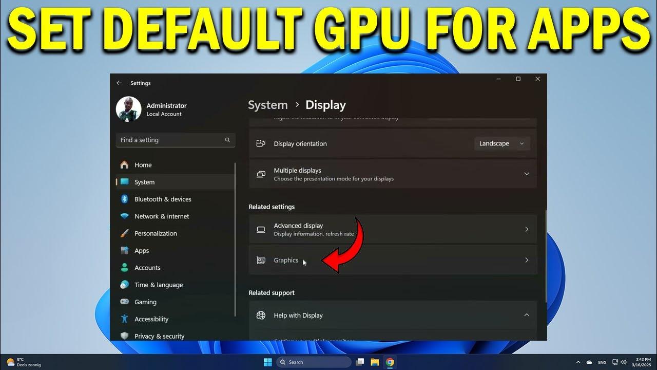 How To Set Default GPU for Apps on Windows 11 - Quick Fix - YouTube