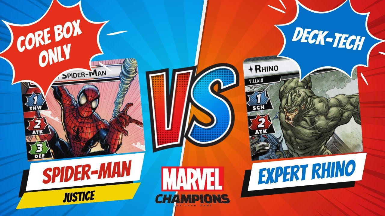 Ultimate Showdown: Spider-Man Takes On Expert Rhino With Core Box Cards ...