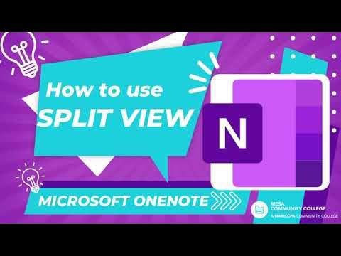 Microsoft OneNote: How to Use Split View - YouTube