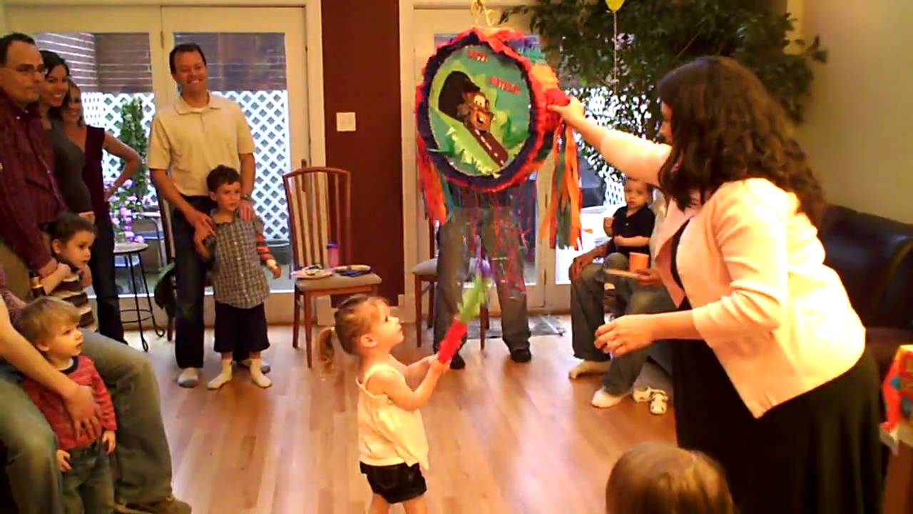 TEB Birthday Party - Pinata Time - YouTube