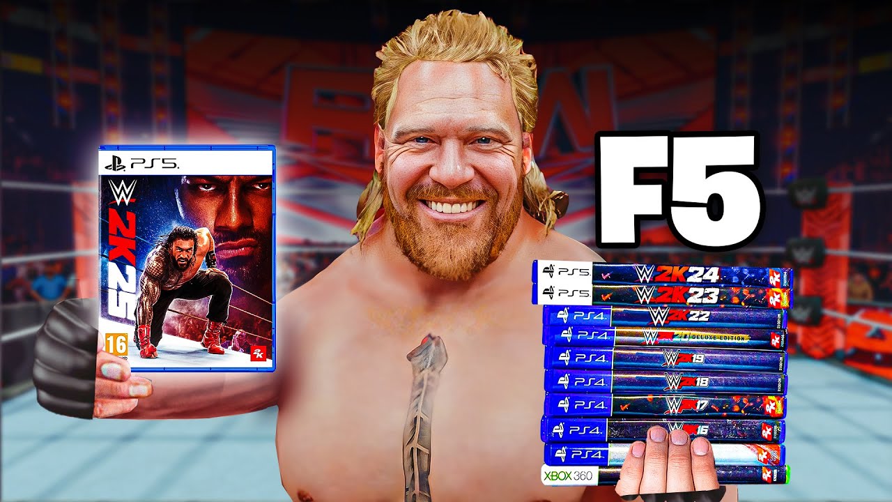 Hitting AN F5 With Brock Lesnar In EVERY WWE 2K Game! - YouTube