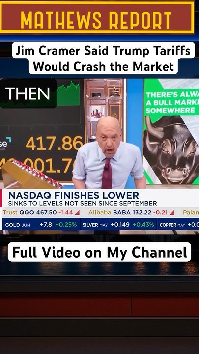 Jim Cramer Said Trump Tariffs Would Crash The Market #trump #jimcramer #politics #stockmarket # ...