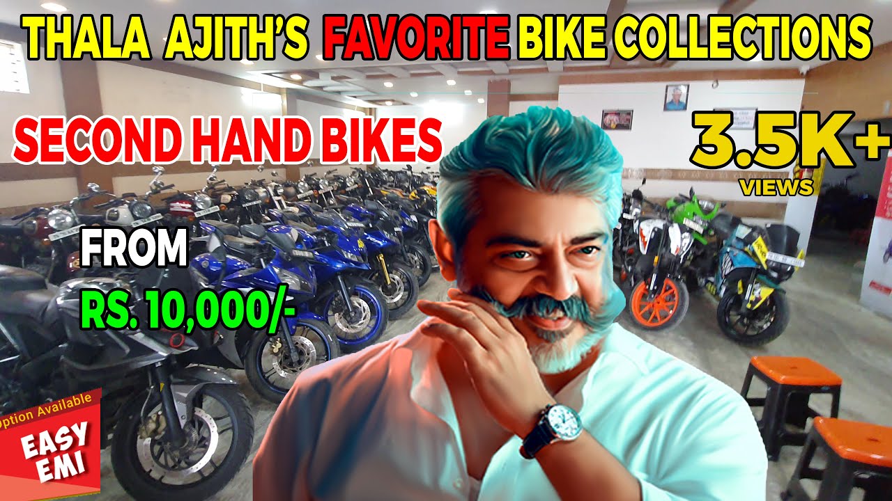 THALA AJITH'S BIKE COLLECTION TAMIL/USED BIKES IN CHENNAI/LOW PRICE ...