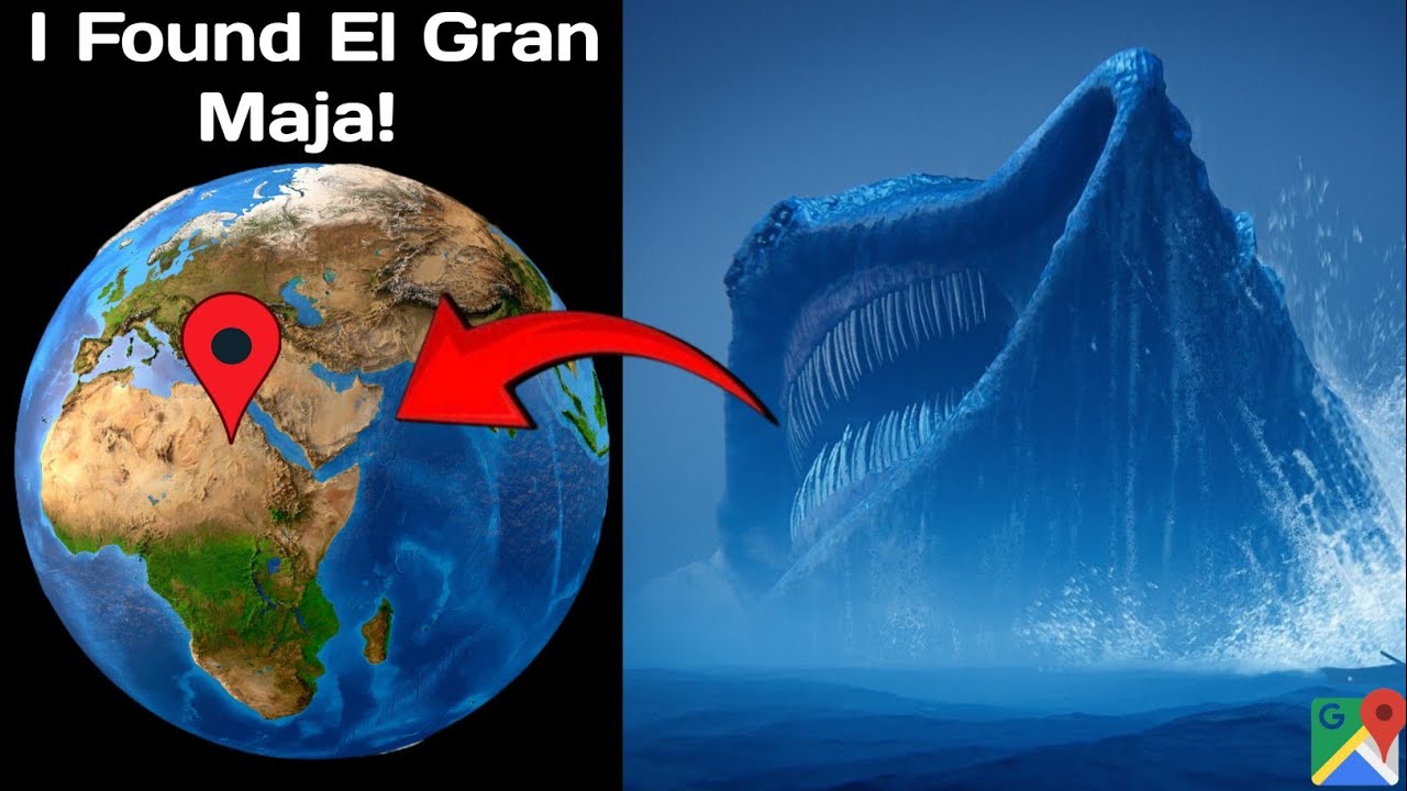😱😶‍🌫️ I Found El Gran Maja Sea Monster in google maps and google earth ...