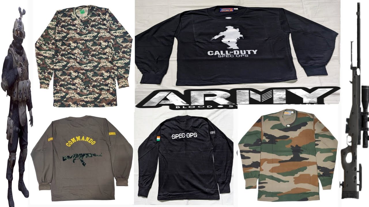 army cotton tshirts collection/commando/special ops / cobra tshirts ...