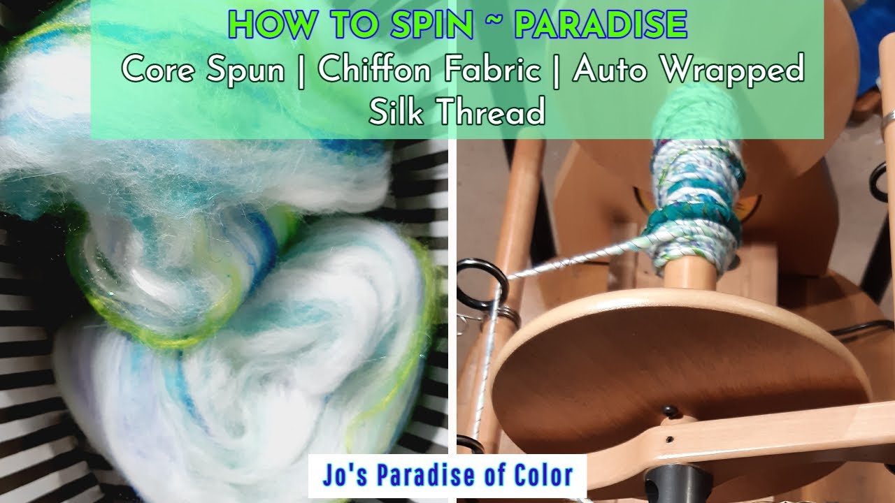 How to spin - Core Spun | Chiffon Fabric | Auto Wrapped Silk Thread ...