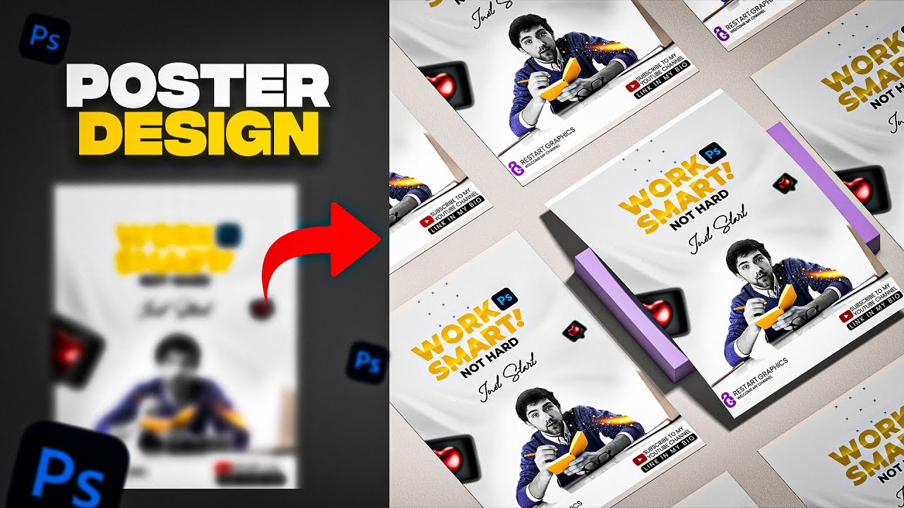 Design a STUNNING Social Media Post in Minutes with Adobe Photoshop ...