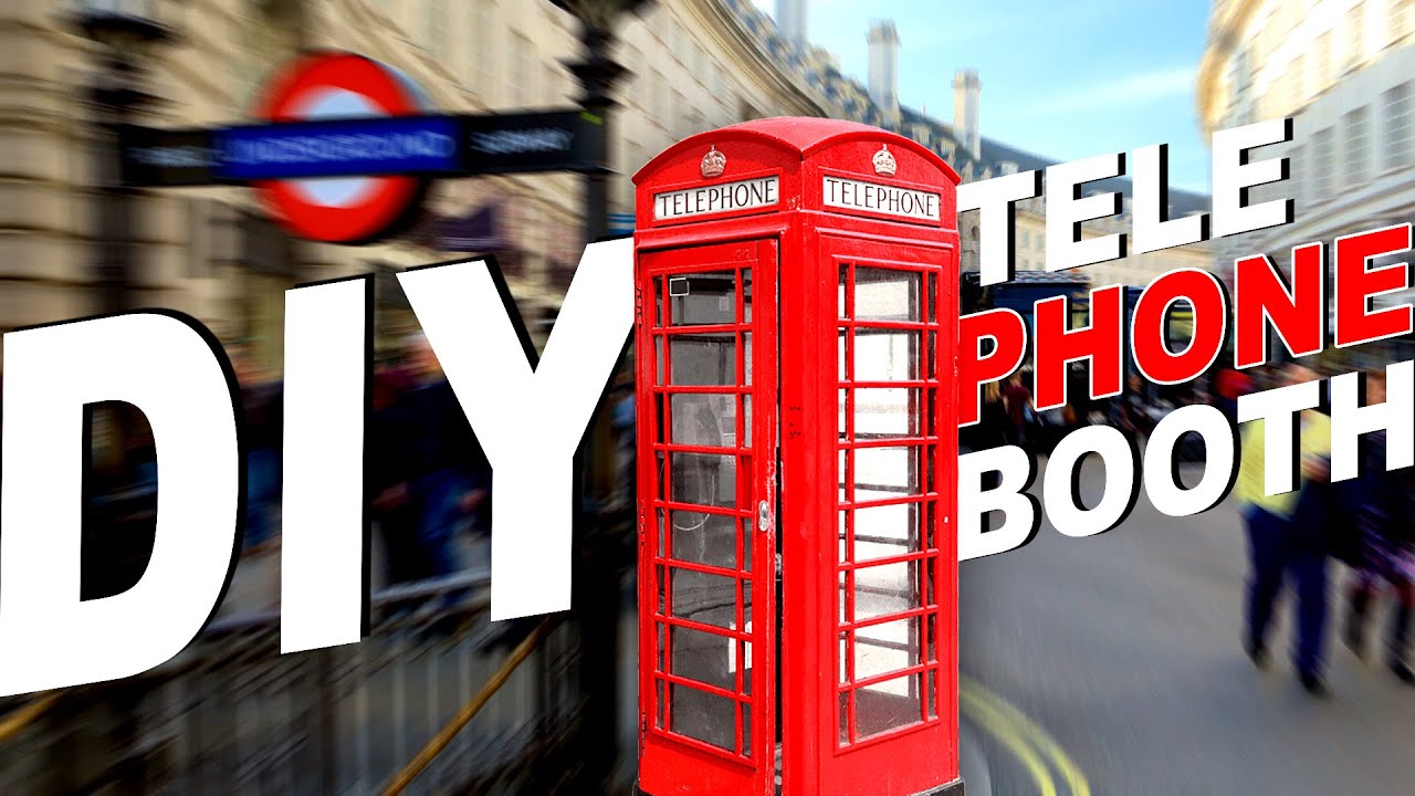 London Style Telephone Booth DIY Tutorial | Crafting with Rajkumar | # ...