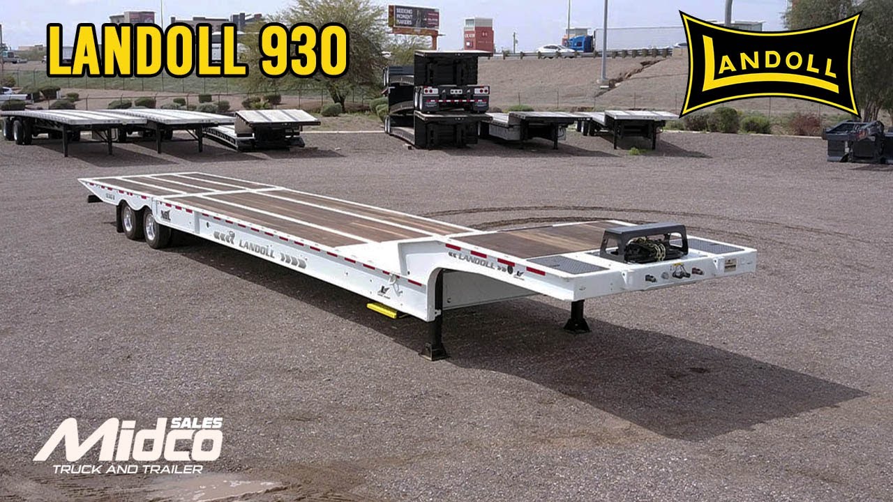 Landoll 930 Trailer - Hydraulic Traveling Tail - YouTube