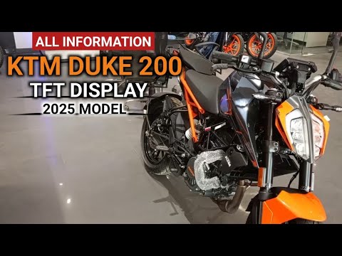 Ktm Duke 200 TFT Display 2025 Model Best Features New Duke 200 New ...