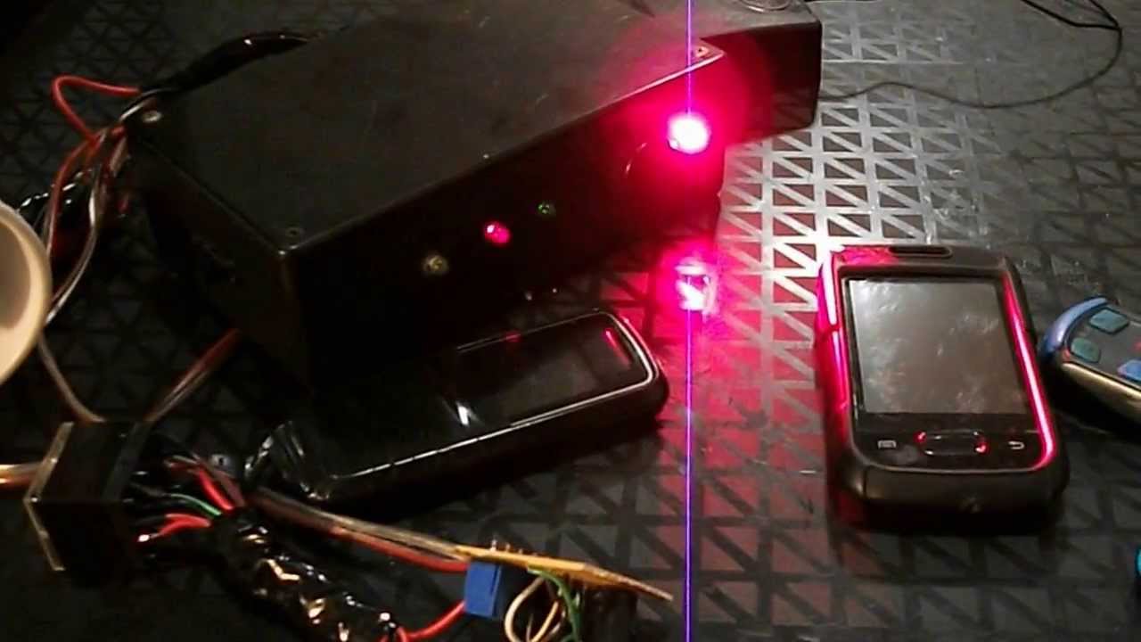 home alarm using a cell phone - YouTube