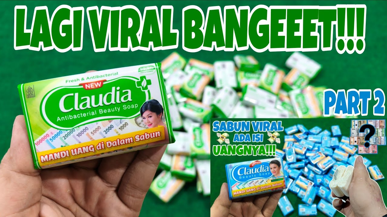 LAGI VIRAL BGT!!! UNBOXING SABUN CLAUDIA BERHADIAH UANG KEMASAN HIJAU ...