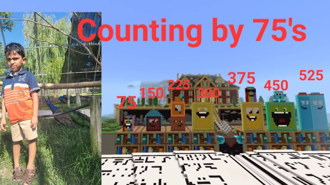 Counting by 75's Numberblocks Minecraft Counting | Owie tv Counting by ...