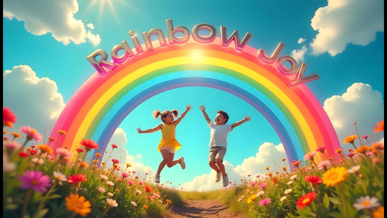Rainbow Joy | Colorful Nursery Rhyme for Kids | Magical Children's Song ...