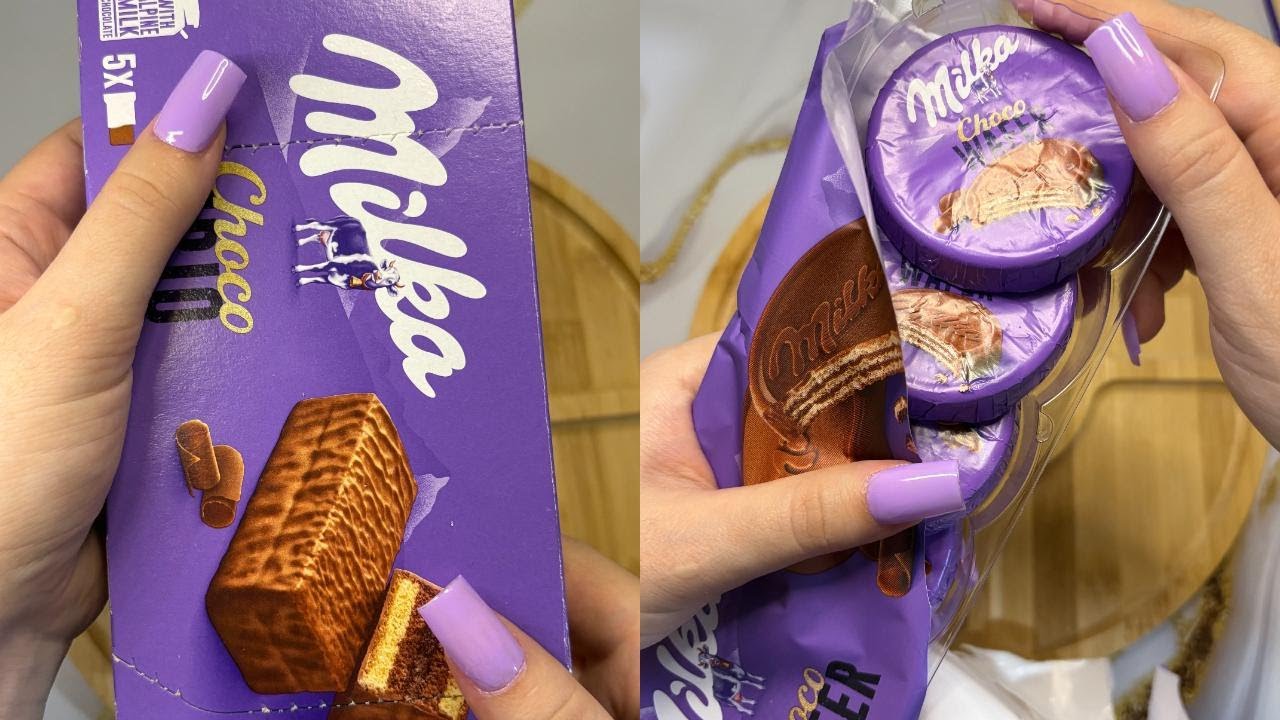 ASMR MILKA SET #asmr #compilation #asmrcommunity #milka - YouTube