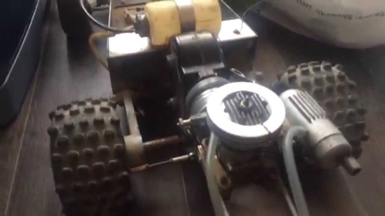 Starting my vintage Sankyo sigma Ace R/C buggy - YouTube