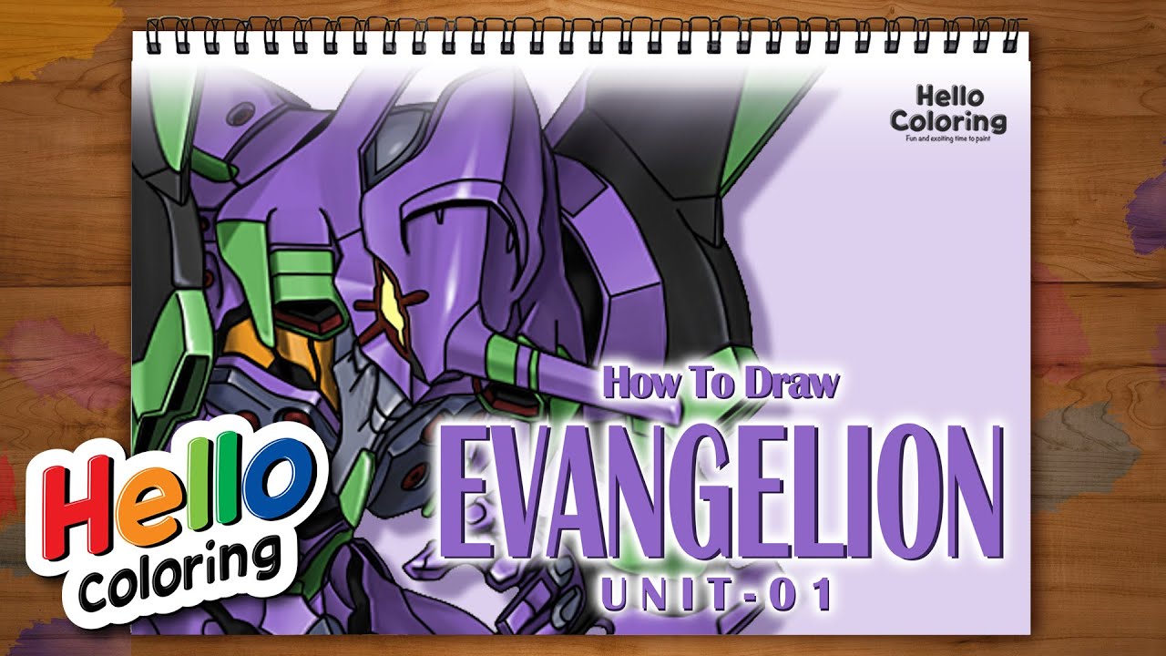 How to draw and color Evangelion. - YouTube