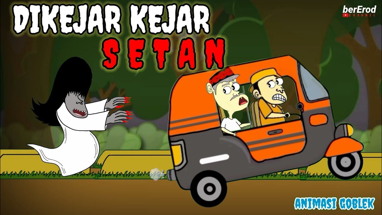DIKEJAR KEJAR SETAN || ANIMASI GOBLEK - YouTube