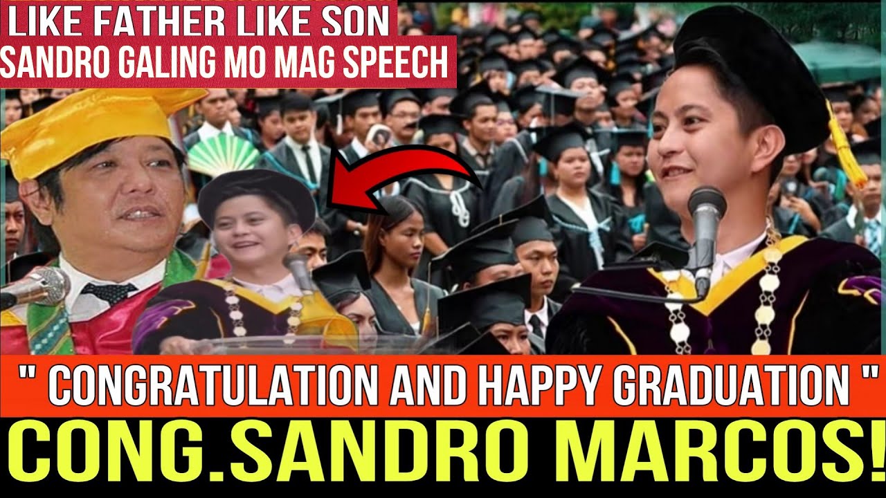 CONG.Sandro Marcos Guest of Honor Speaker of MMSU Graduation at Ilocos ...