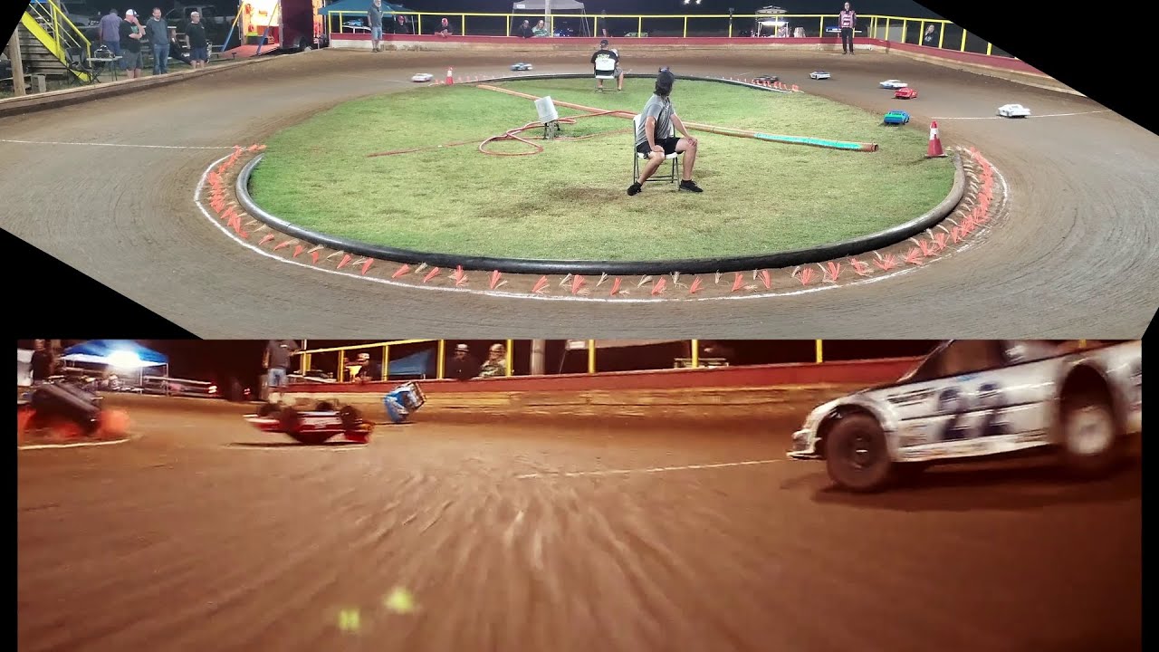 NASTRUCK RC dirt oval In-Car CAM + trackside cam - S.Nat'ls at TPR ...