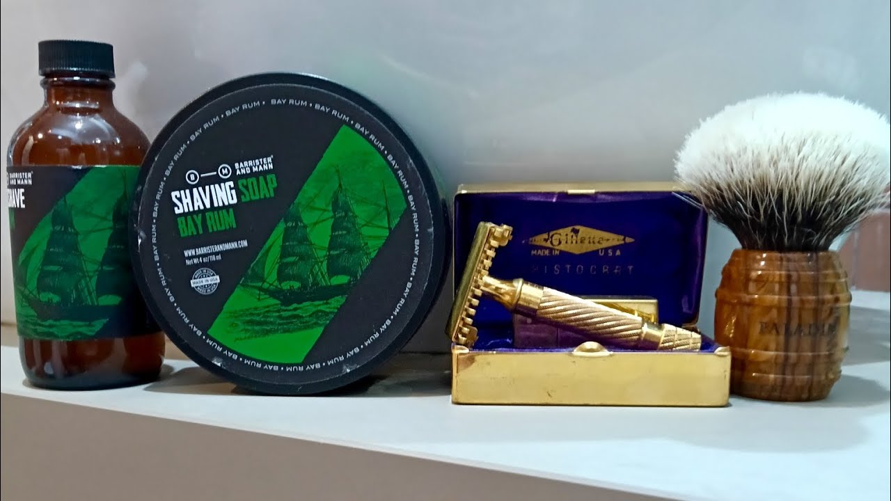 Un Americano A Roma EP4: Gillette Aristocrat One Piece Razor, Bay Rum ...