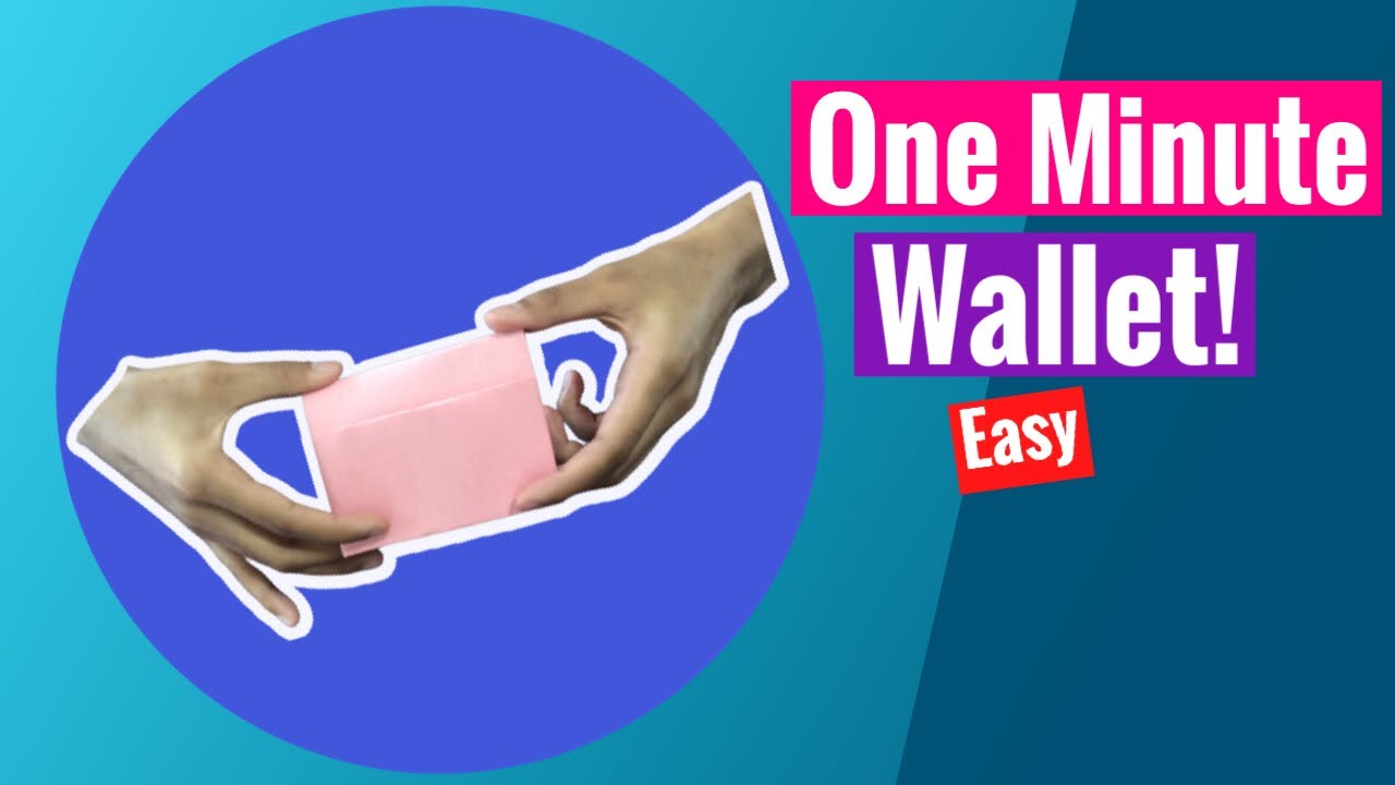 One Minute Wallet! - Easy - YouTube