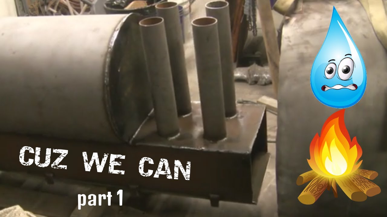 Water Boiler Build (part 1: building the frame) - YouTube