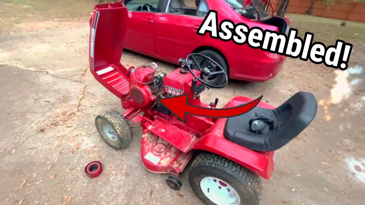 Wheel Horse engine assembly and STARTUP!! - Part 2 - YouTube