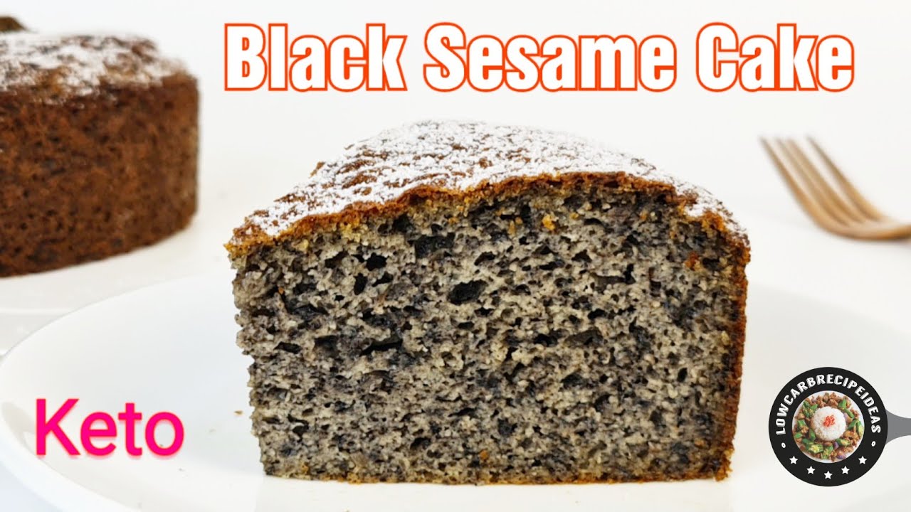 Black Sesame Cake Recipe