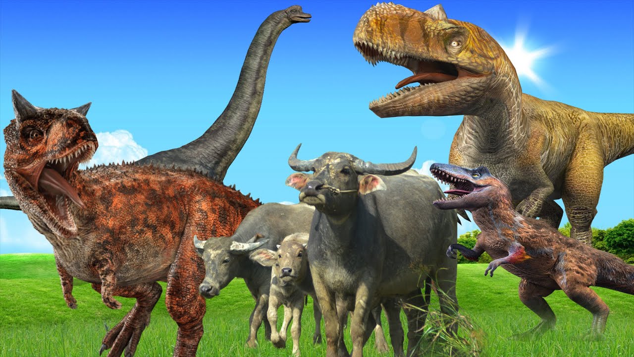 Con Trâu và Khủng Long - Buffalo vs Dinosaur - Jurassic World Alive ...