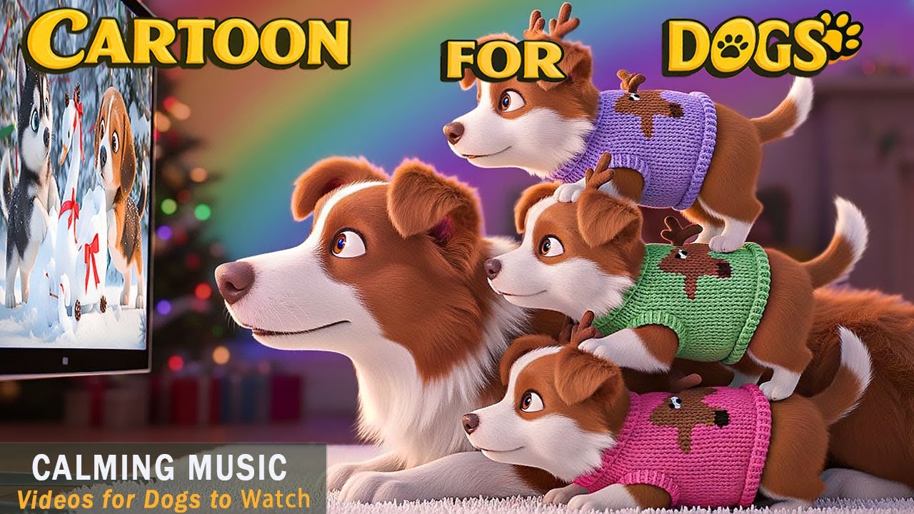Dog Cartoons for Dogs: Anti Separation Anxiety Relief Music for Dogs ...