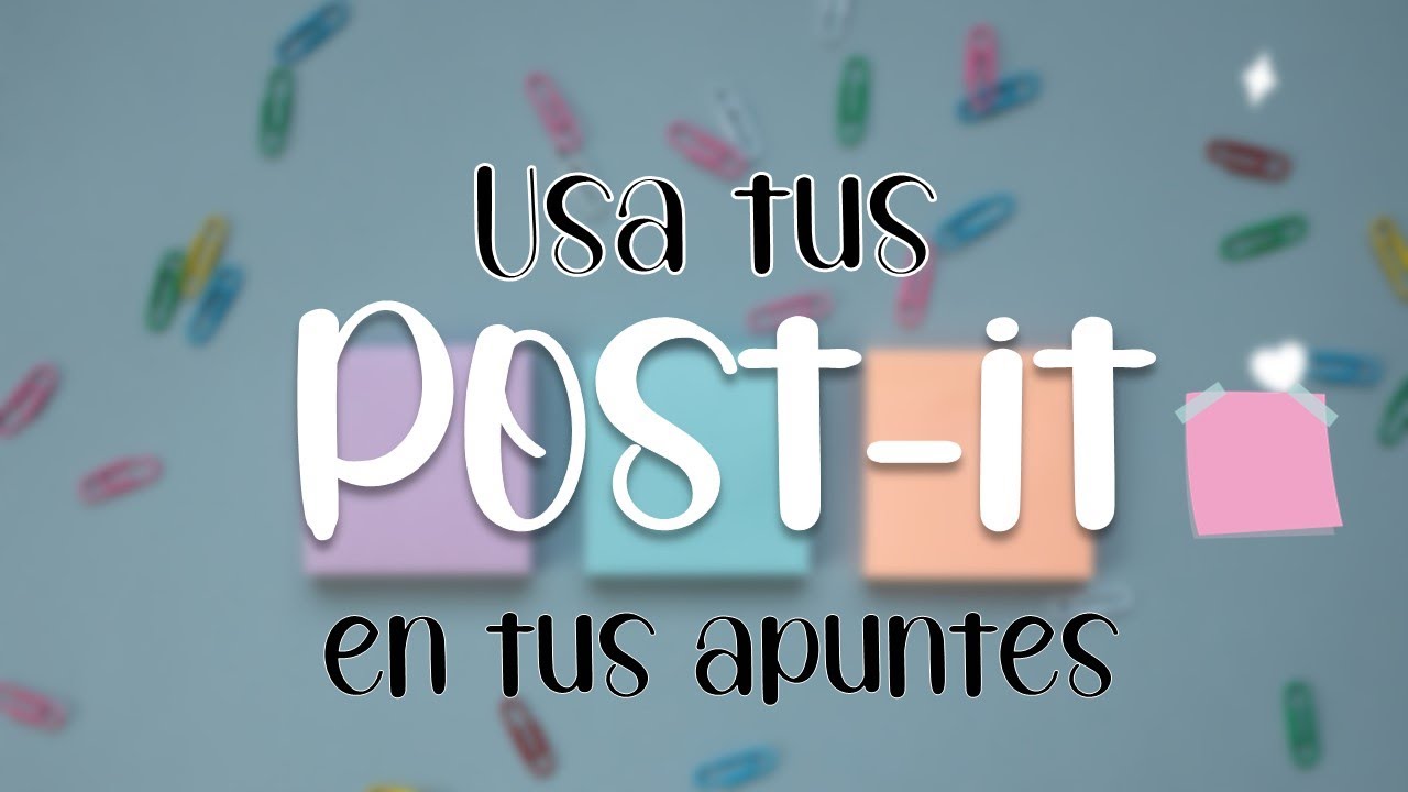 FORMAS DE USAR POST-IT EN TUS APUNTES BONITOS - YouTube