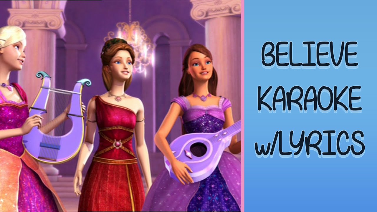 Barbie and The Diamond Castle Believe Karaoke Instrumental - YouTube