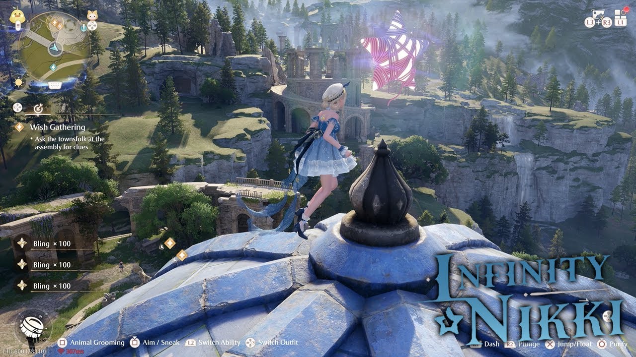 How to Reach the Whimstar Above Ruins Plaza Corner | Infinity Nikki ...
