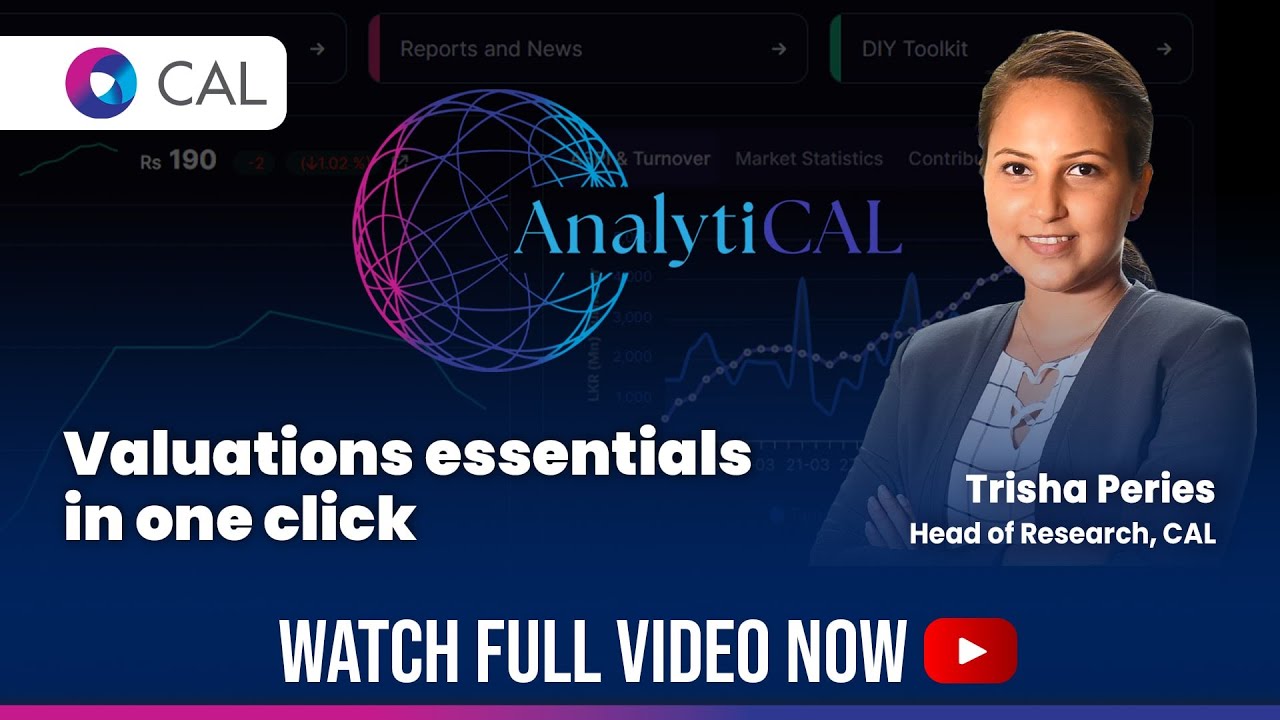 Valuations Essentials in one click | CAL Sri Lanka - YouTube