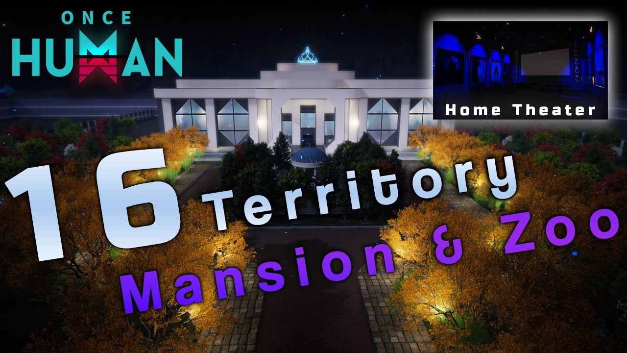Massive 16 Territory Mansion & Zoo | Once Human Base Design Showcase ...