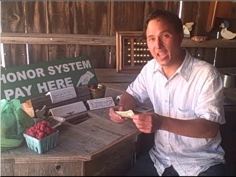 Make Money from Your Garden by Having an Honor System Farm Stand - YouTube