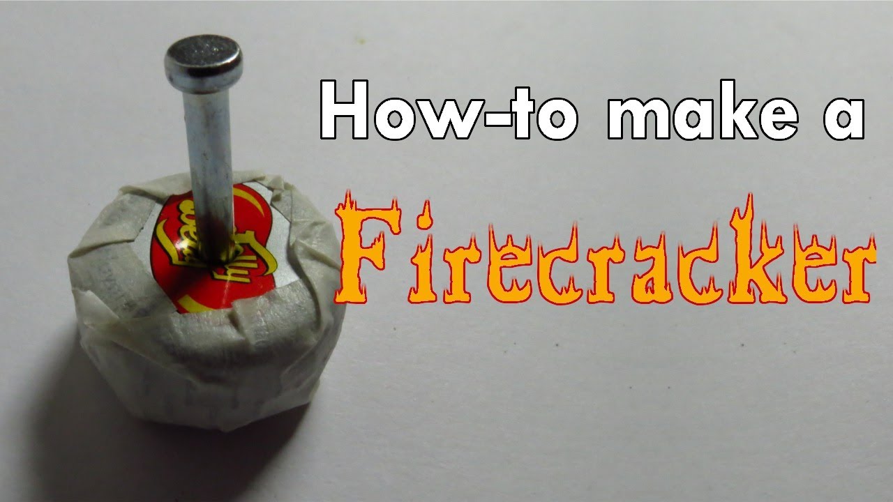 How to Make a Firecracker - YouTube