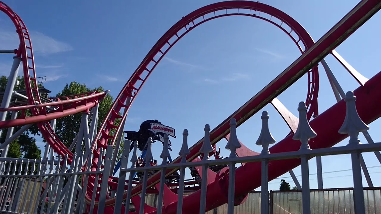 G Force Roller Coaster Ride At Drayton Manor Theme Park - YouTube