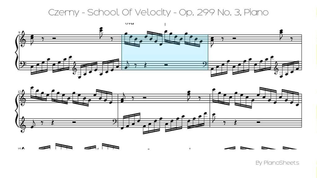 Czerny - School Of Velocity - Op. 299 No. 3 [Piano Solo] - YouTube