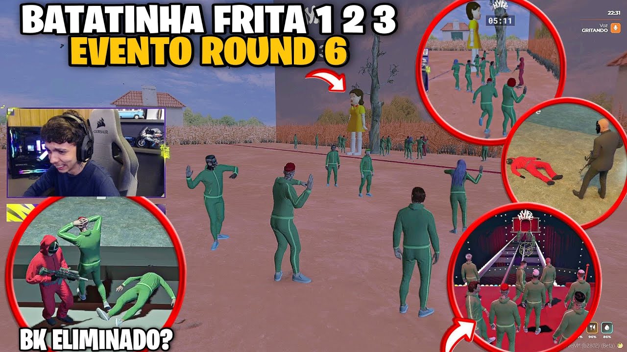 SEGUNDA ETAPA DO ROUND 6 | BATATINHA FRITA | BK FOI ELIMINADO? | FC ...
