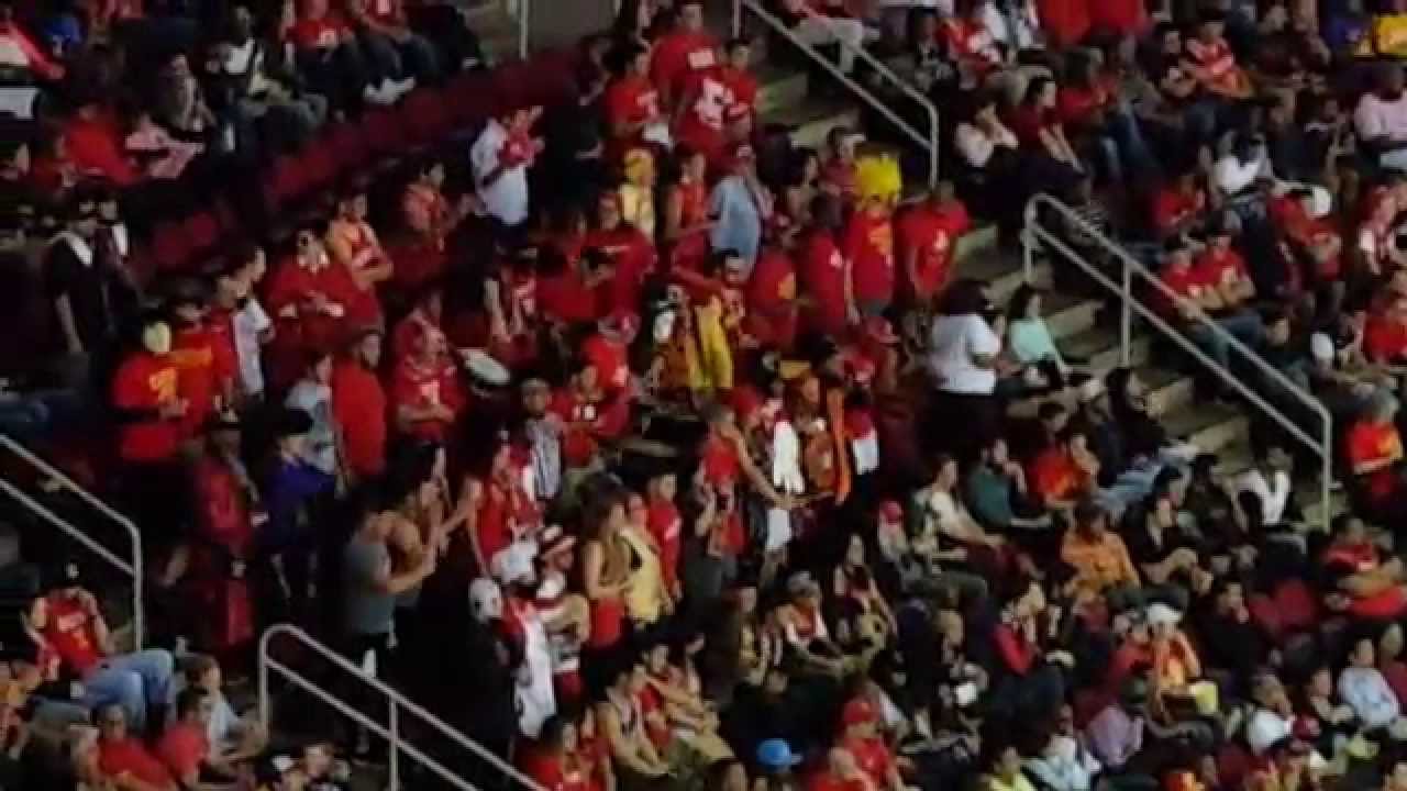 Fans cheering 'Lets Go Rockets' at Houston Rockets Game - YouTube