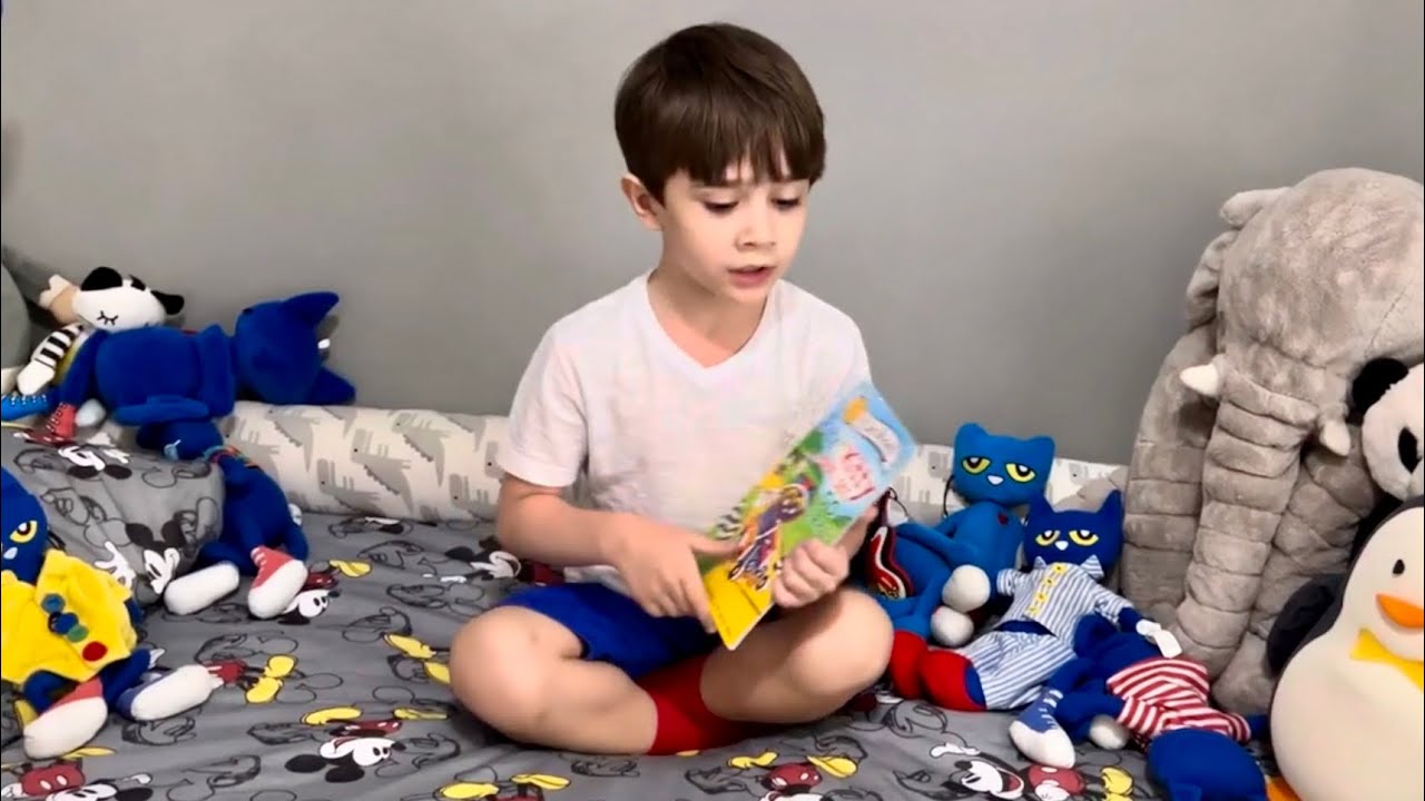 Pete the Kitty Ready, Set, Go-cart! 🏎️ 🏁 |Animated book | Read alound ...