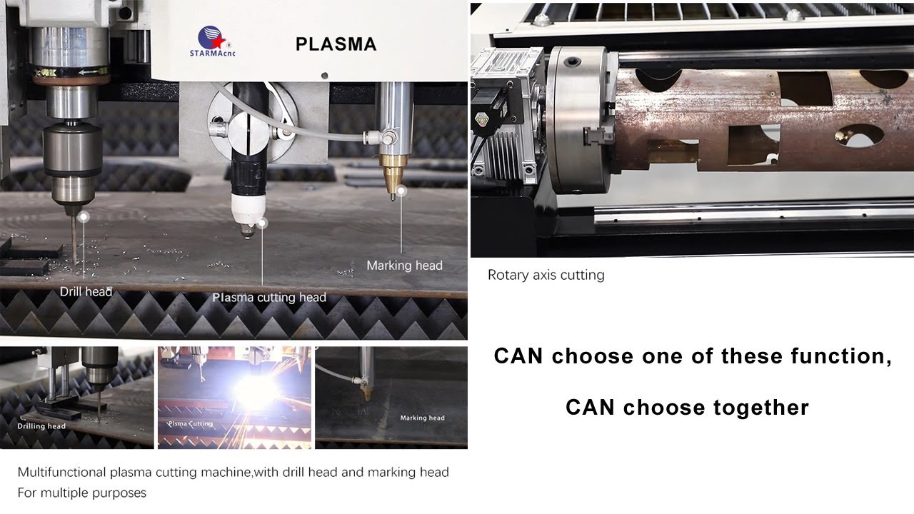 starma multifunctional cnc plasma cutting machine with drilling head ...