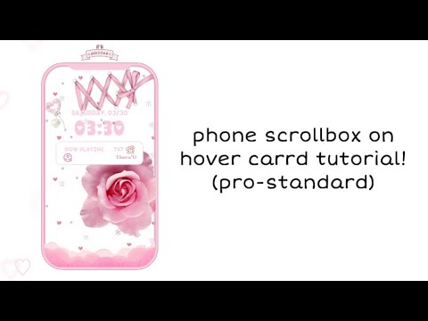 tutorial on this pro-standard carrd with hover scrollboxes ...