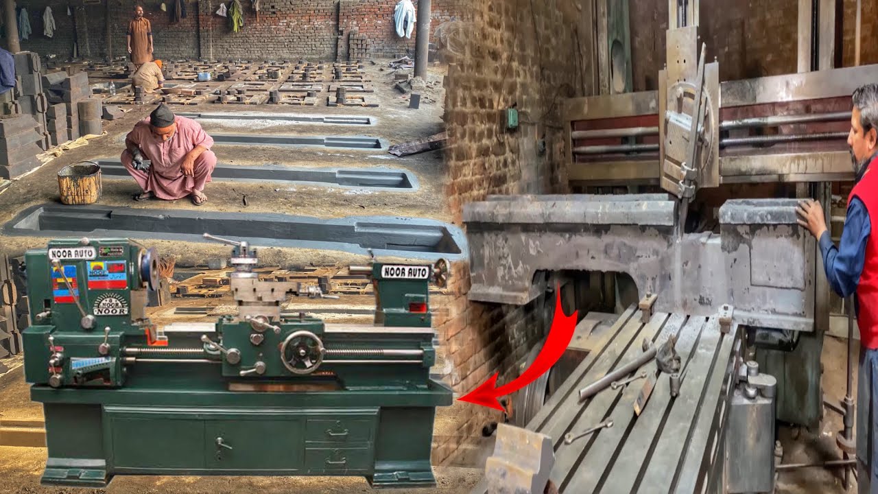 incredible Process of Manufacturing LATHe Machine || How Lathe Machine ...