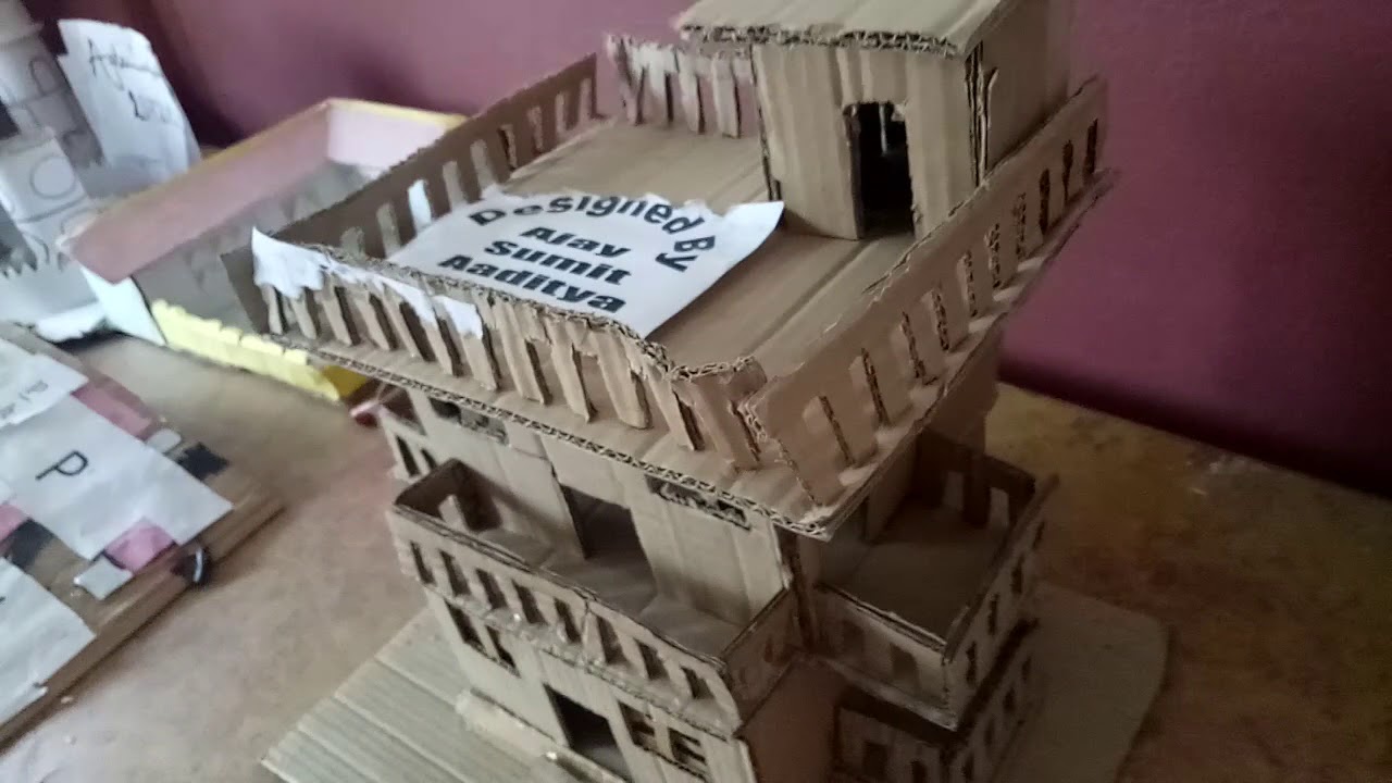 model of house- project work - YouTube