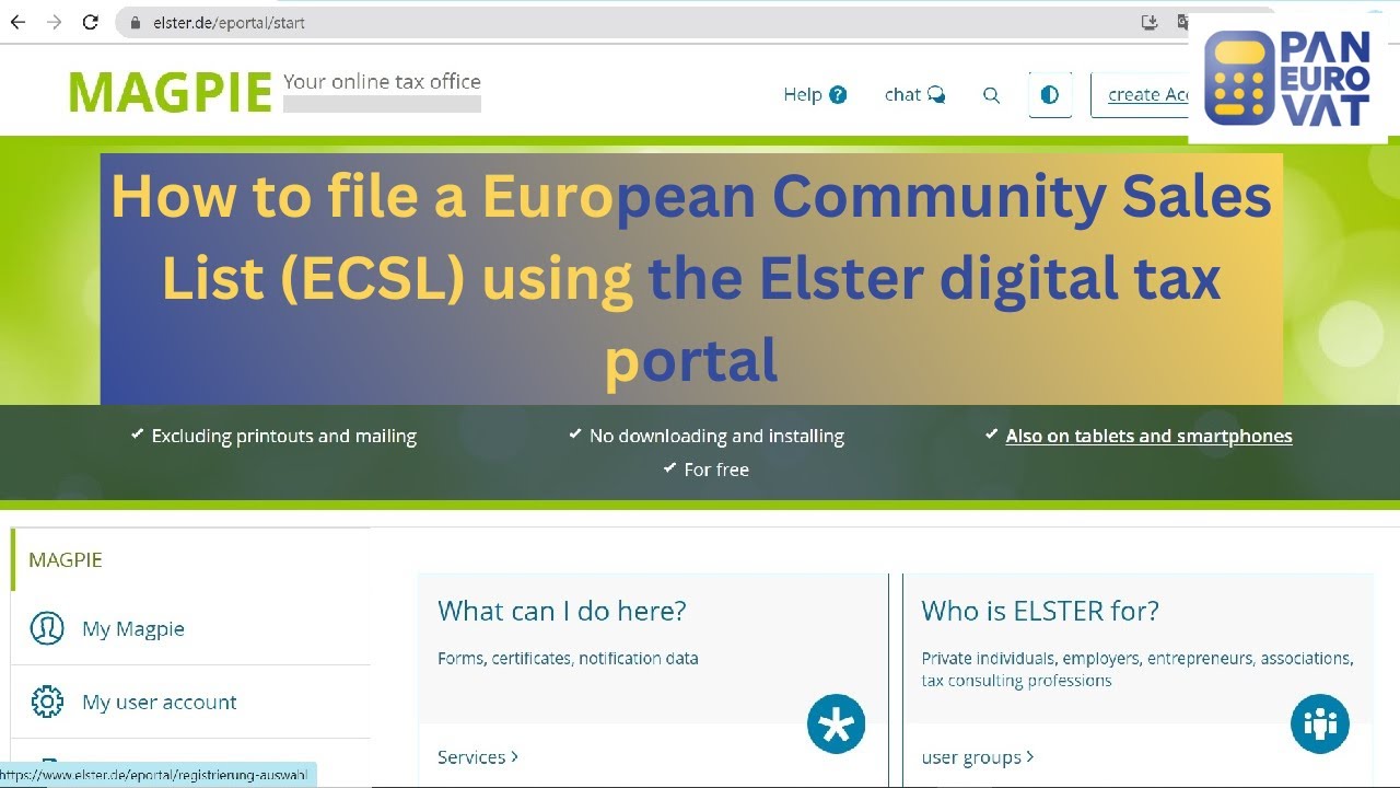 How to file a German European Community Sales List (ECSL) using the ...